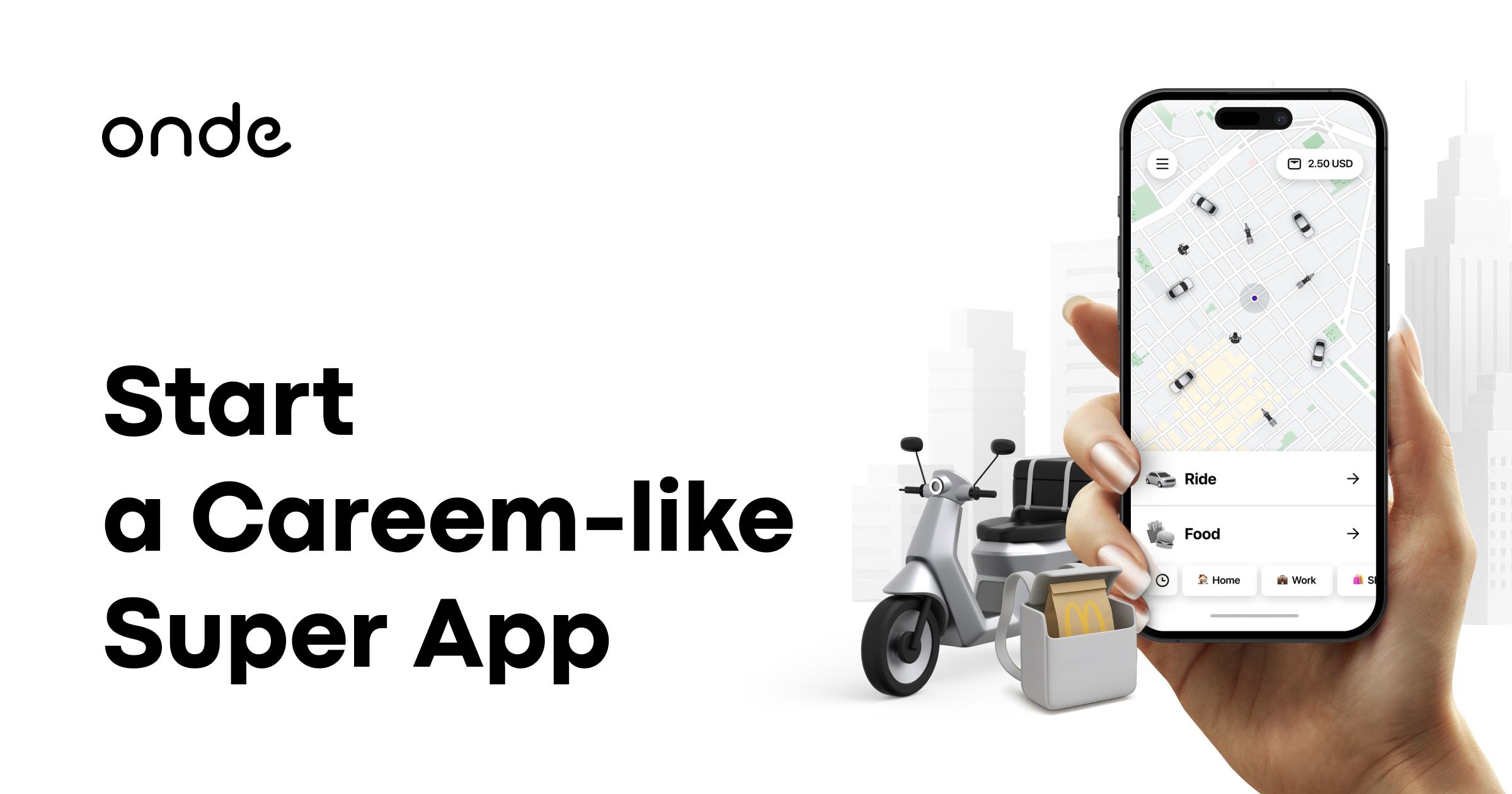 Start a Careem-like Super App with Ride-Hailing and Delivery Software