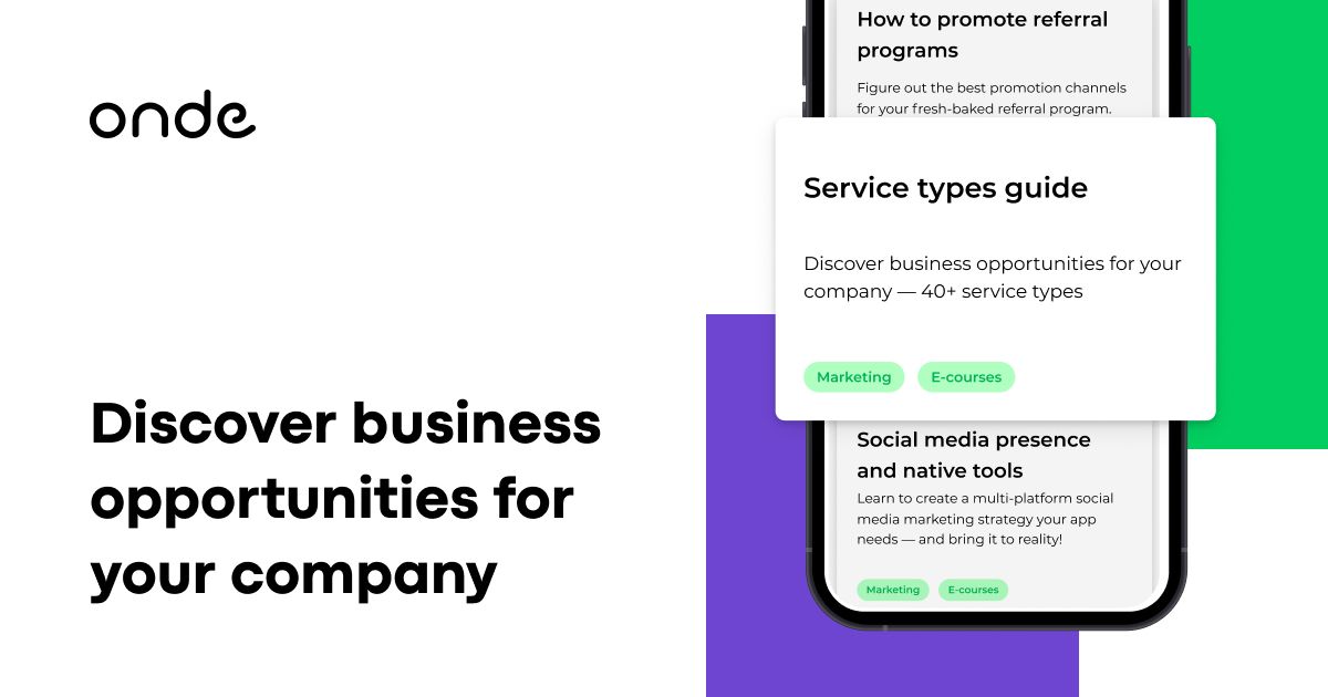 Discover Business Opportunities For Your Company — 40+ Service Types