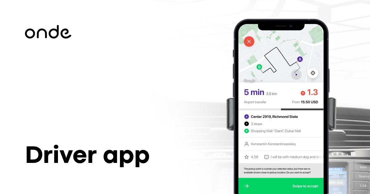 Attract drivers to your taxi service with taxi Driver app | Onde