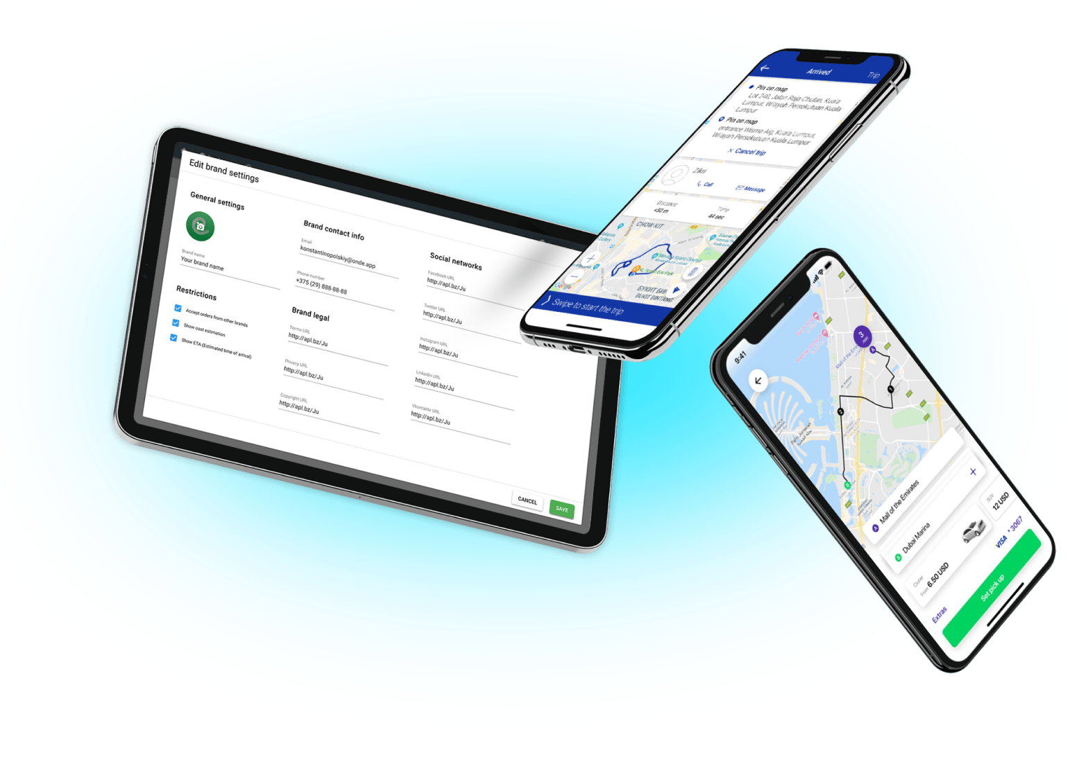 Sign Up to Onde App Demo Mobile Apps and Company Panel